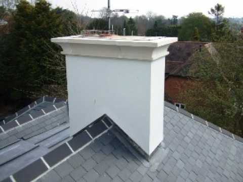 TM Roofing Fleet - render chimney, re-point chimney
